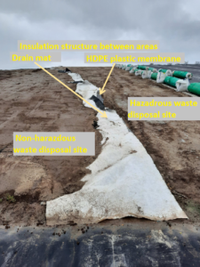 Example of industrial landfill containment structures, landfills for ...